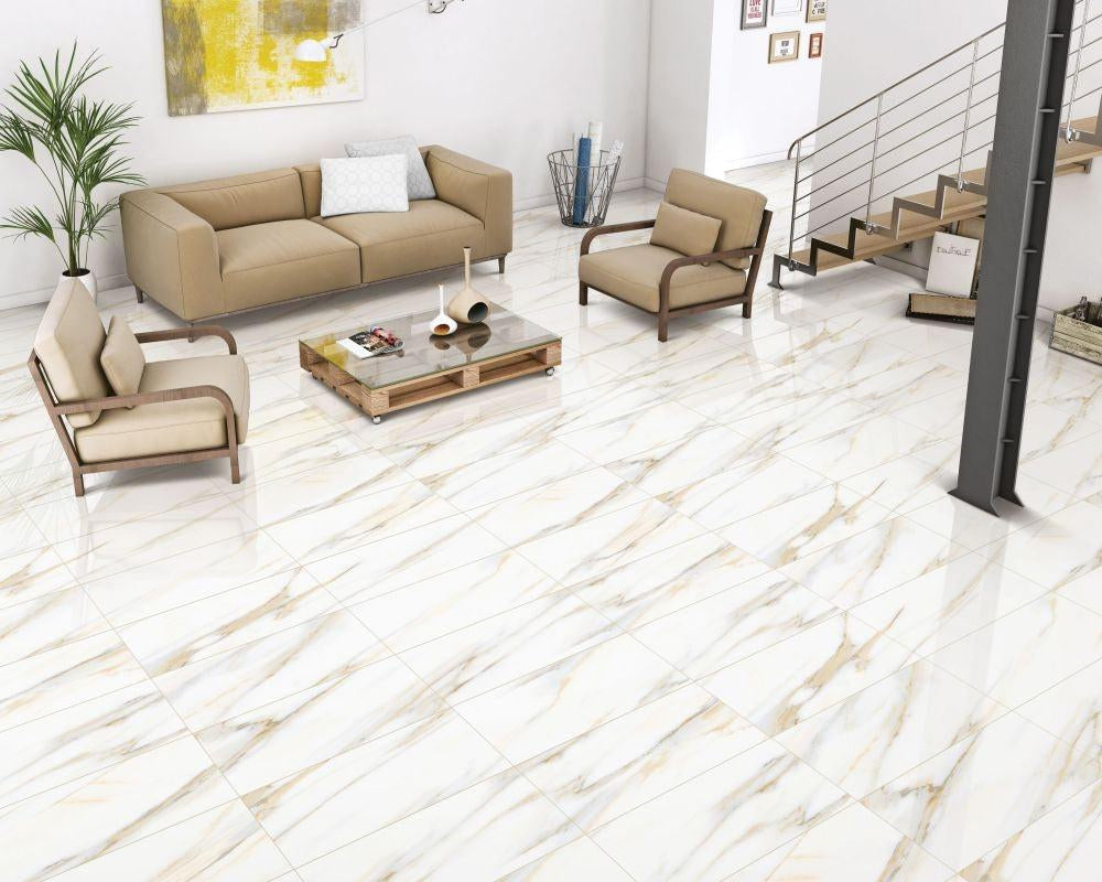 AGL Calacatta Gold Porcelain Tile Collection - American Tile Depot