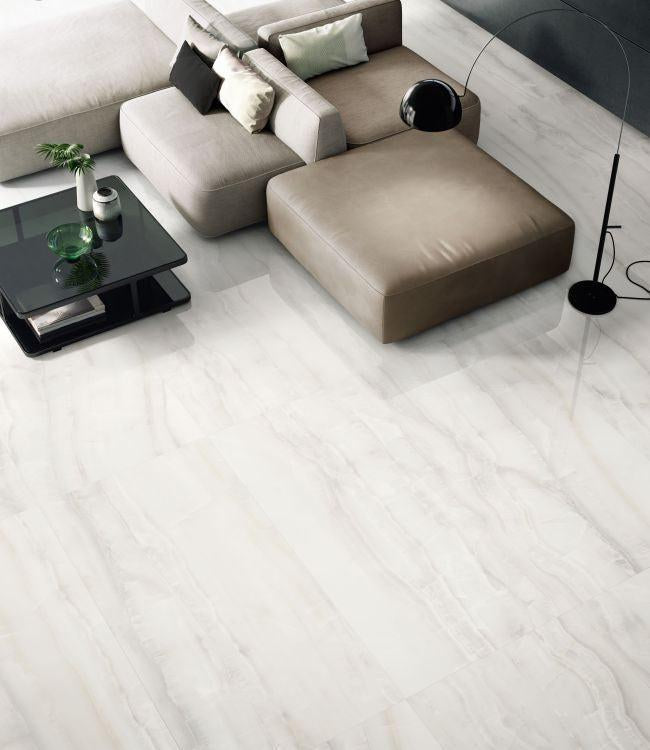 Akoya White Porcelain Tile Collection - American Tile Depot