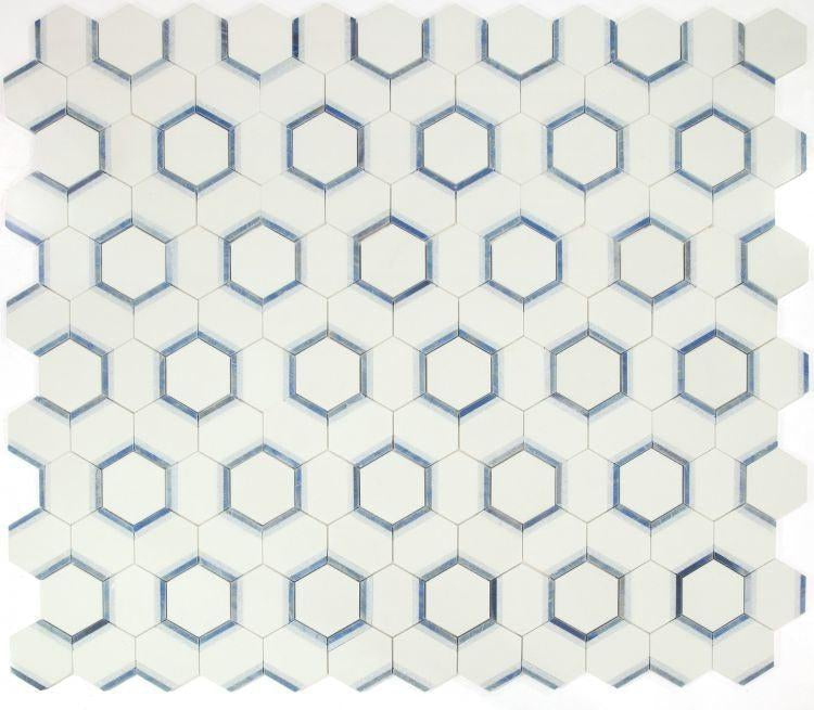 Beehive Noon Hexagon Mosaic Tile Collection - American Tile Depot