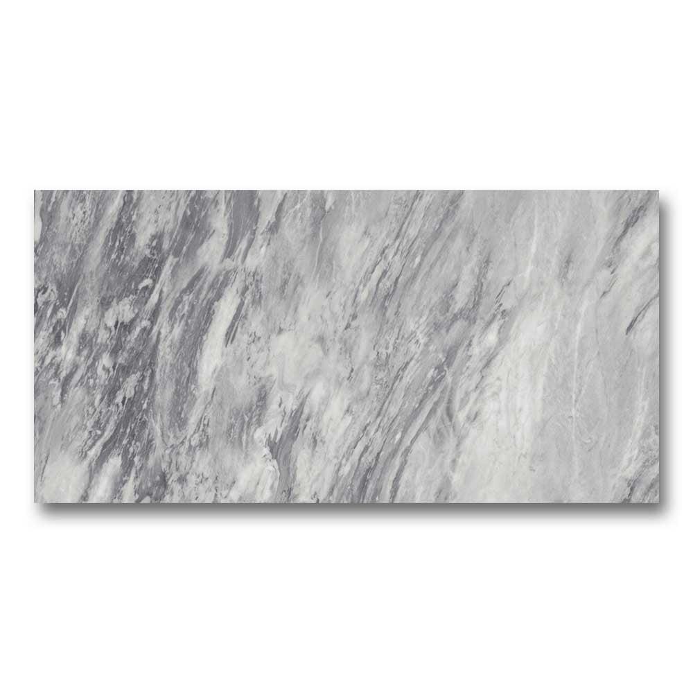 12x24 Marvel Ocean Gray Matte Marble Look Porcelain Tile