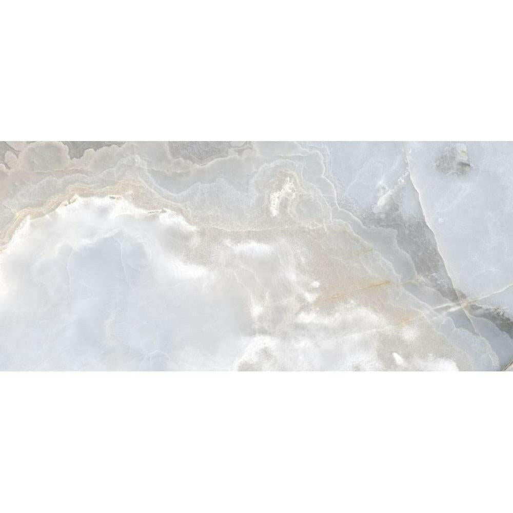 12x24 Maroona Bleu Glossy Onyx Look Porcelain Tile - American Tile Depot