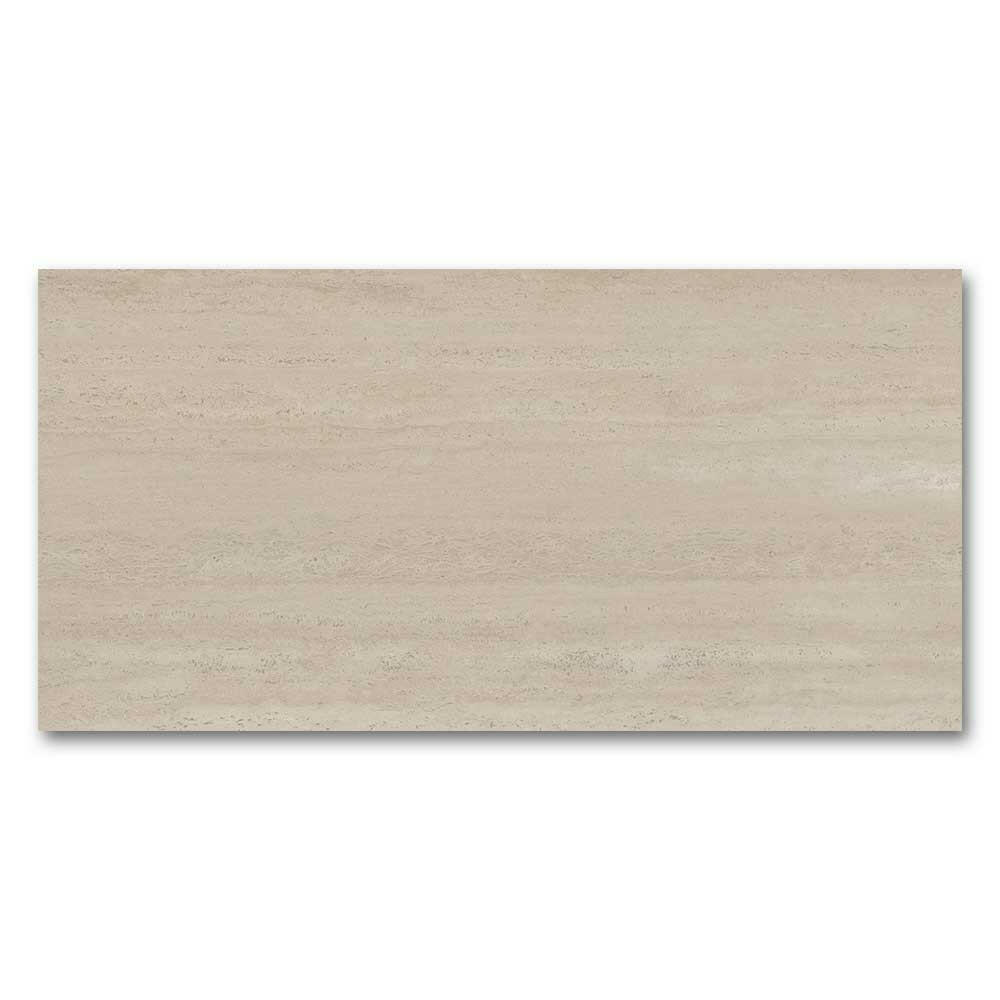 12x24 Valmont Beige Travertine Look Matte Porcelain Tile - American ...