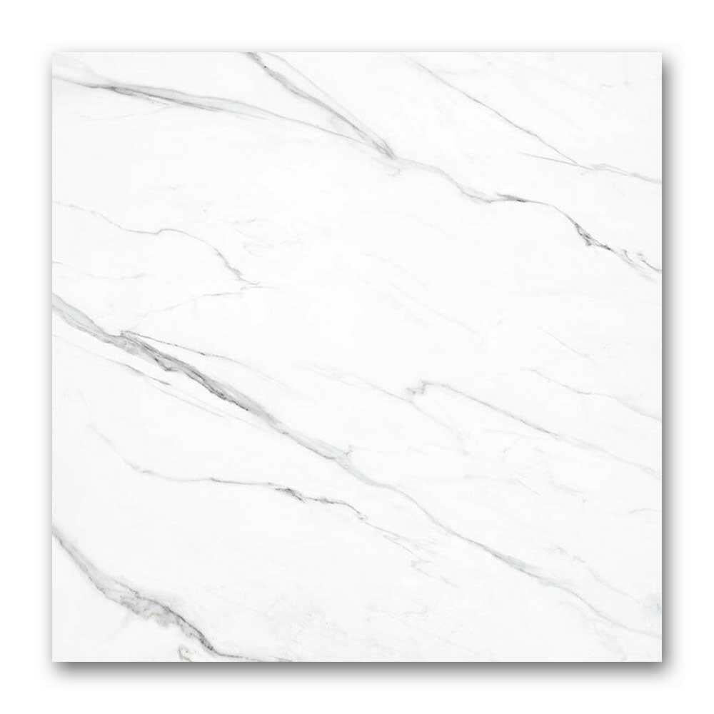 24x24 Naples White Matte Marble Look Porcelain Tile