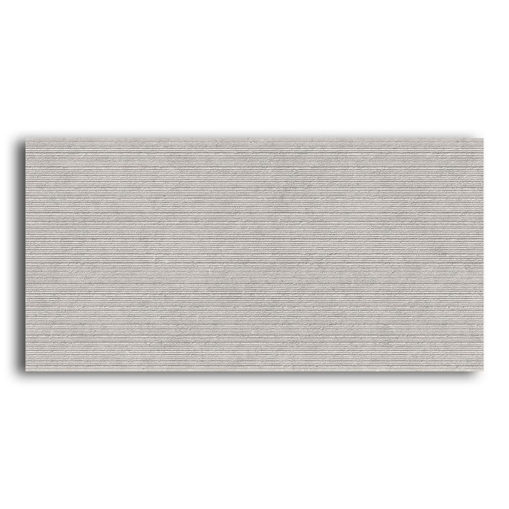 24x48 Limestone Gray Structured Porcelain Wall Tile - American Tile Depot