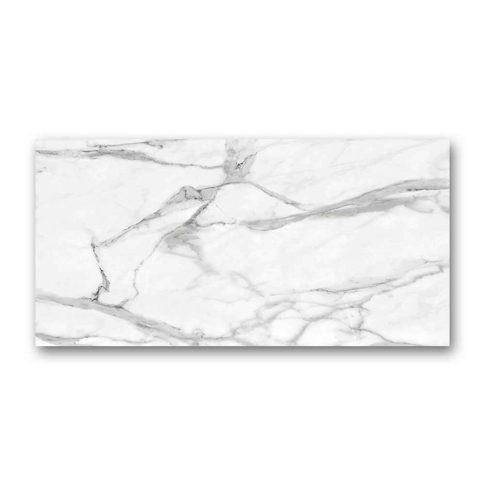 24x48 Angelo Silk Silver Matte Marble Look Porcelain Tile - American ...