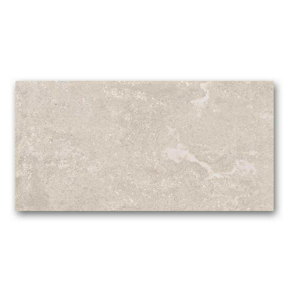 24x48 Chamonix Beige Matte Limestone Look Porcelain Tile
