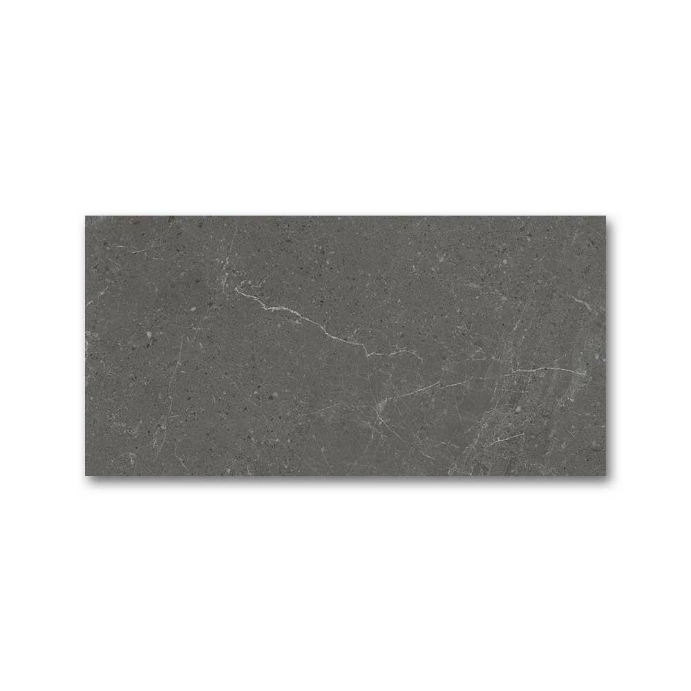 24x48 Nuvio Modena Coal Stone Look Matte Porcelain Tile