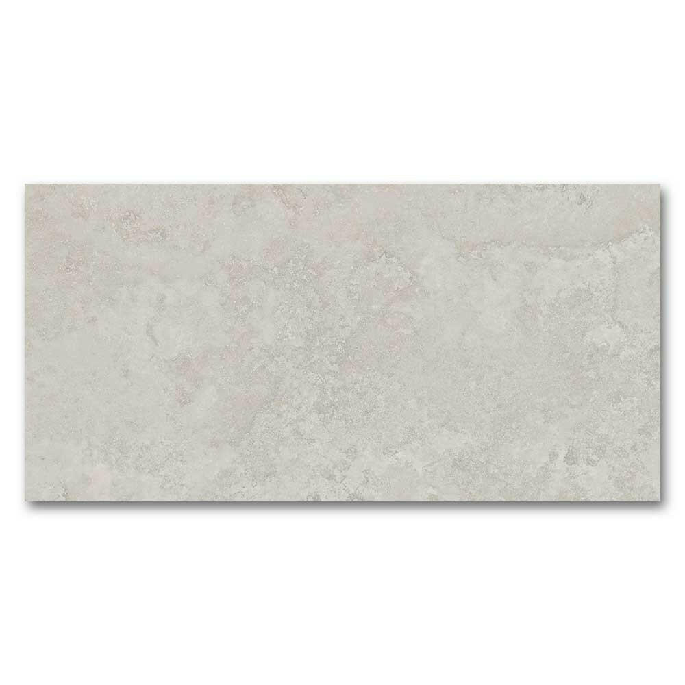 24x48 Valmont Rapolano Gray Travertine Look Matte Porcelain Tile ...