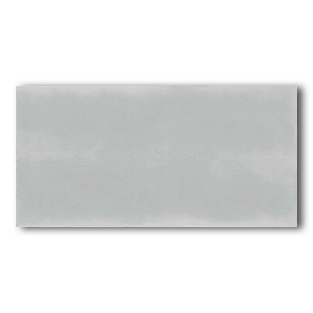3x6 Faience Tender Gray Concrete Look Glossy Ceramic Wall Tile