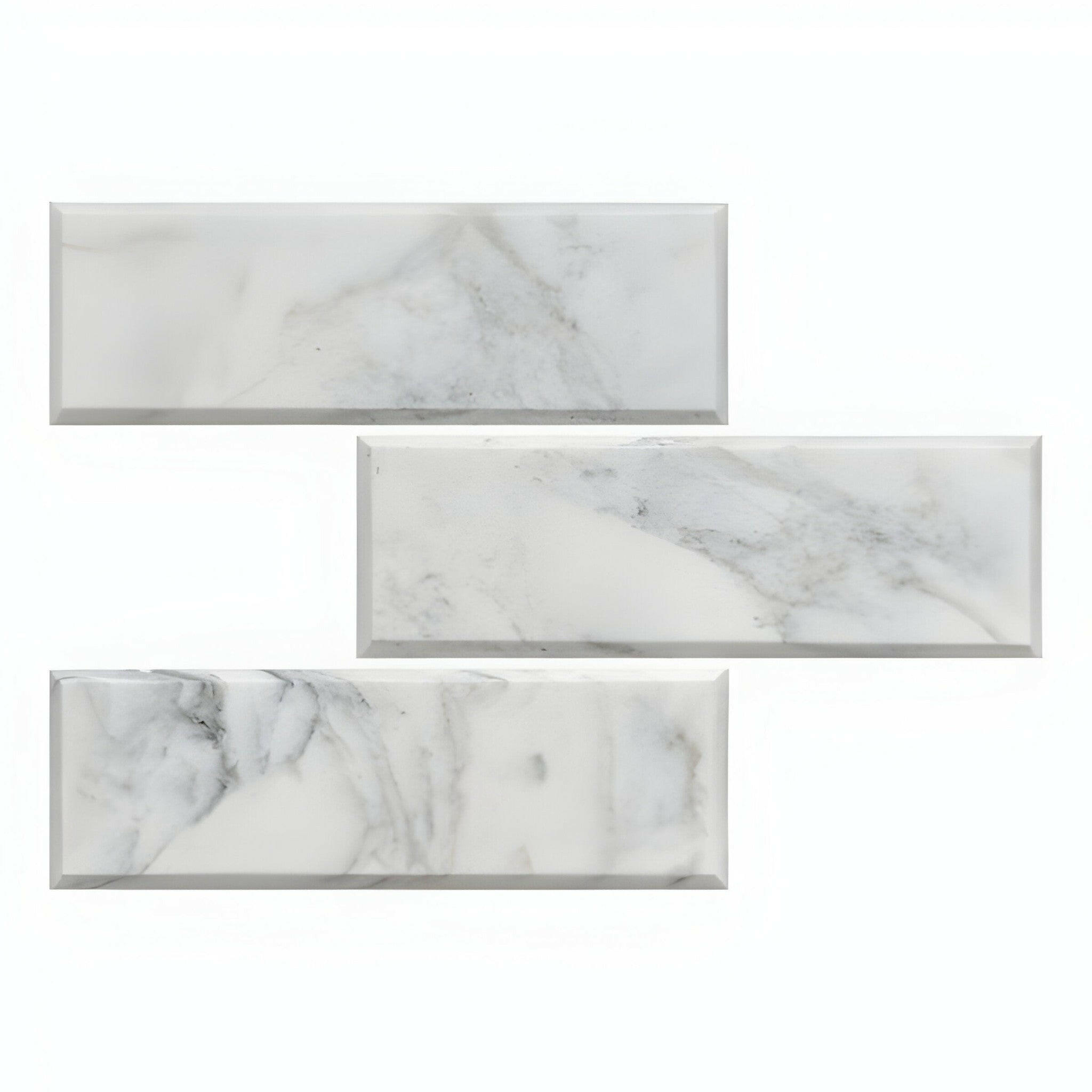 4x12 Calacatta Oliva Marble Polished & Beveled Tile
