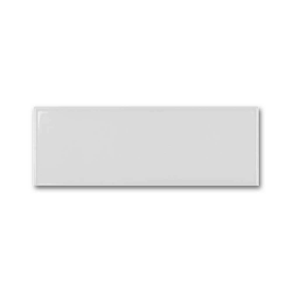 4x12 Contour White Ice Glossy Ceramic Wall Tile
