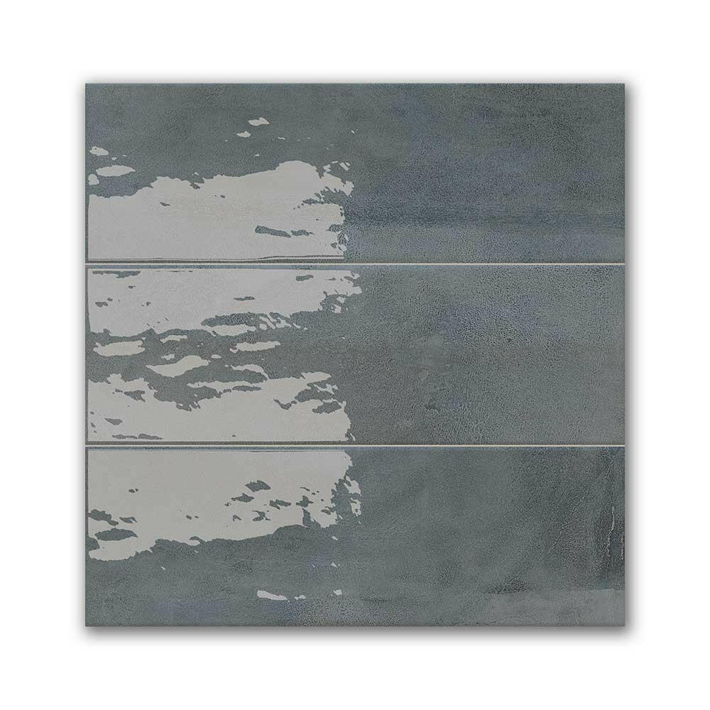 4x12 Glow Ocean Blue Glossy Ceramic Wall Tile