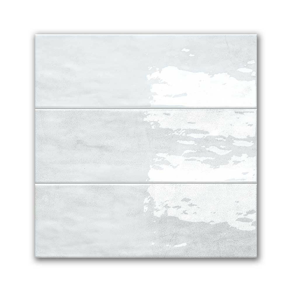 4x12 Glow Seashell Glossy Ceramic Wall Tile