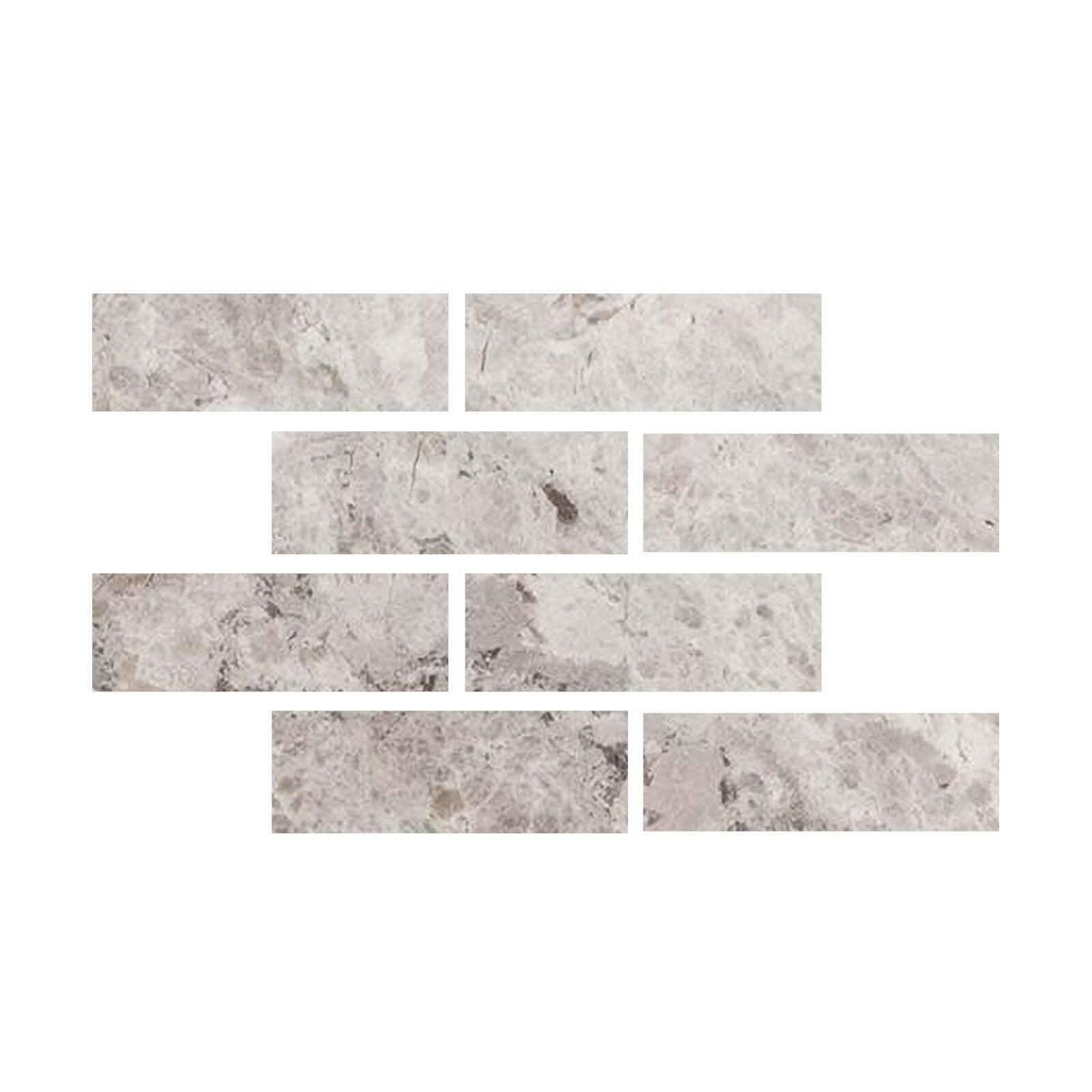 Special Cut | 4x12 Tundra Gray (Atlantic Gray) Marble Polished Tile ...