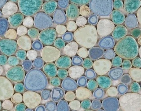 Venus Noon Sea Pebble Porcelain Mosaic Tile - American Tile Depot