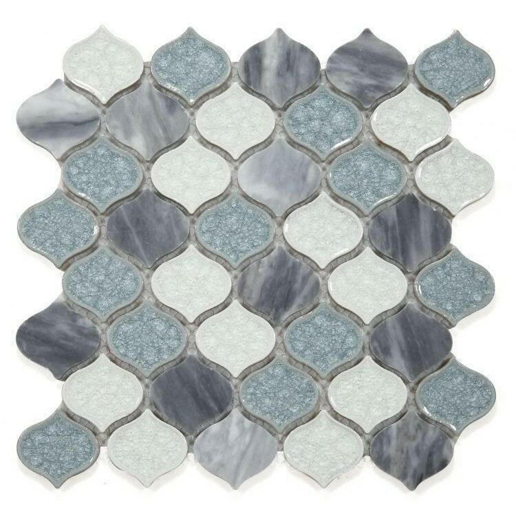 Oasis Beach Arabesque Mosaic Wall Tile